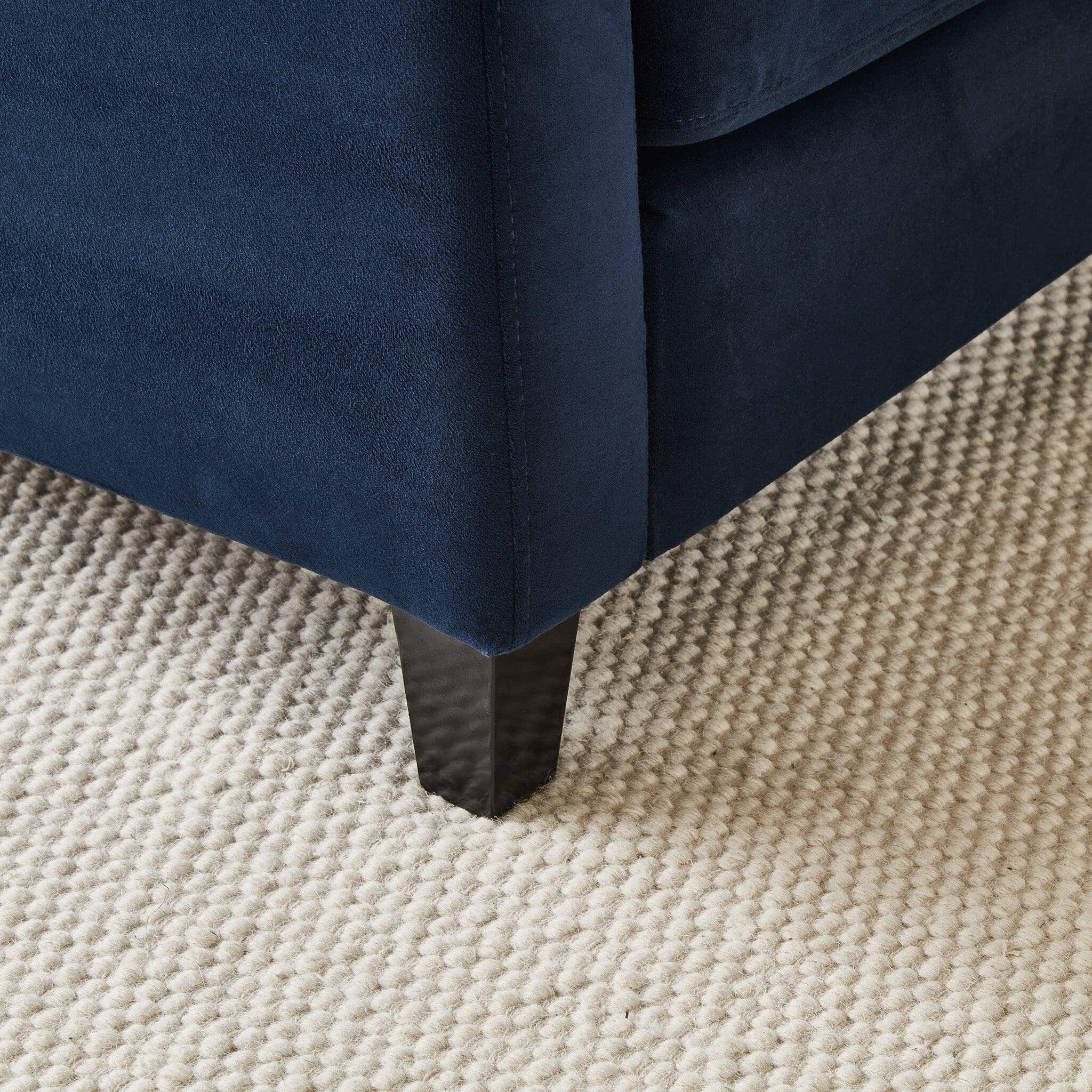 Ava Ink Blue 3 Seater Sofa - Laura James