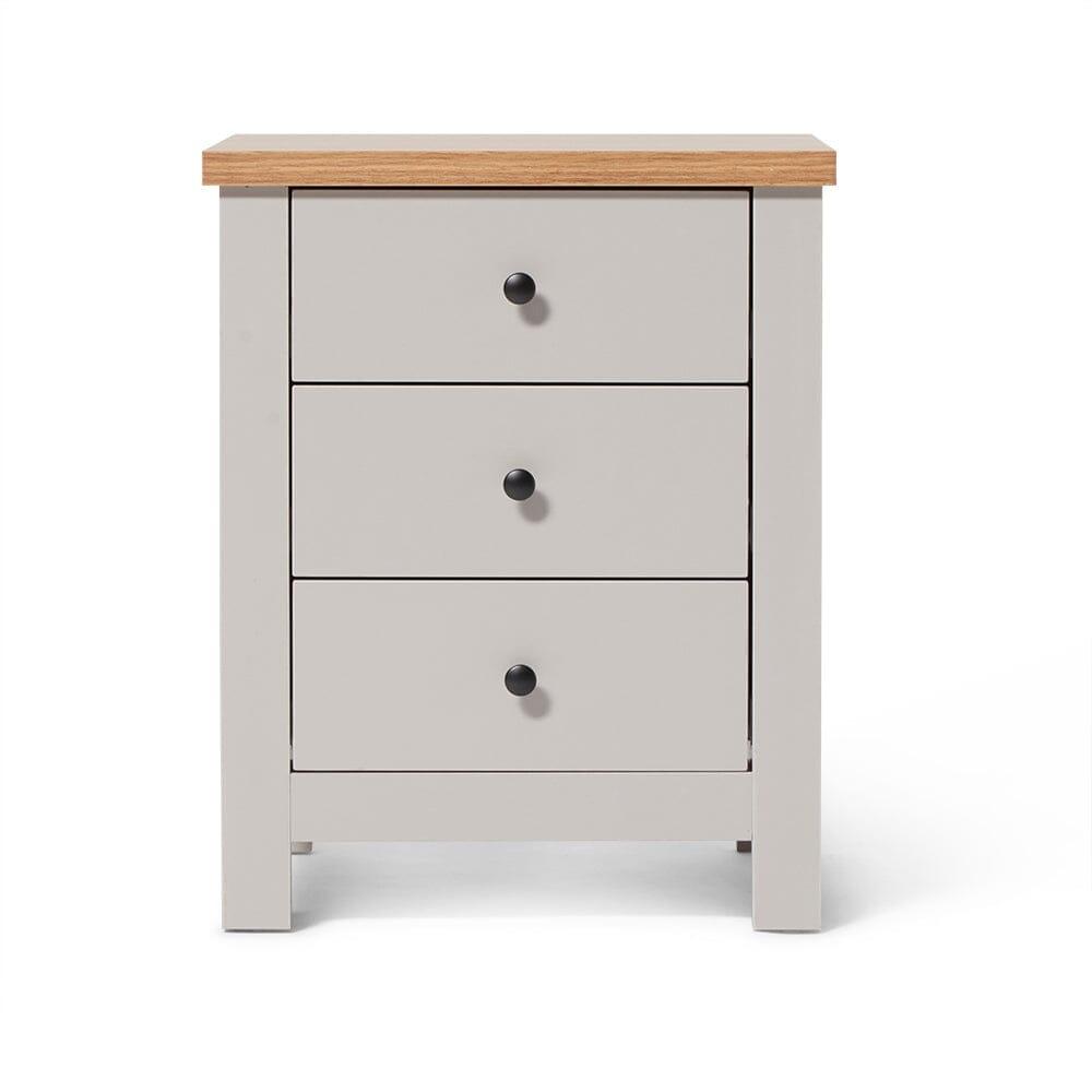 Bampton Grey 3 Piece Bedroom Set with Chest of Drawers - Laura James