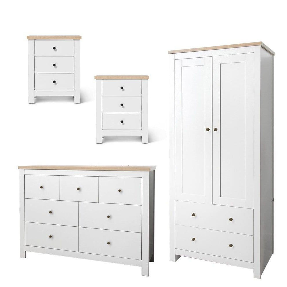 Bampton 4 Piece Bedroom Set with Chest of Drawers - Laura James