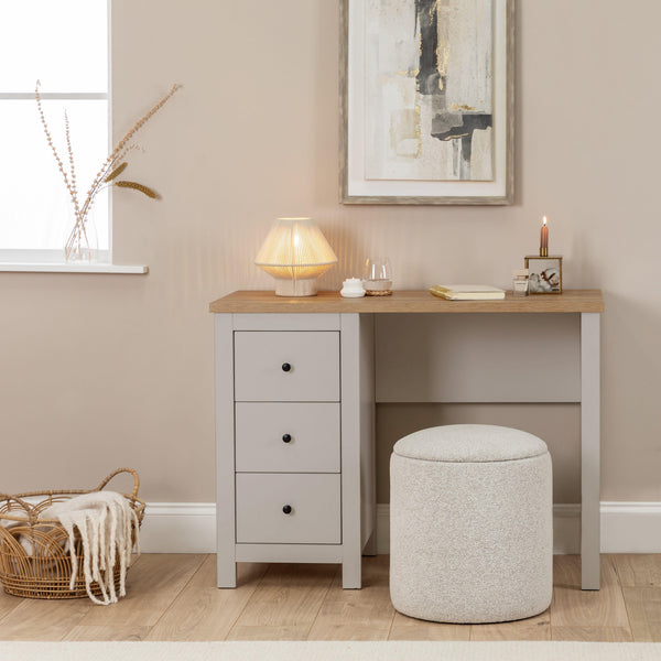 Bampton Grey Dressing Table with Drawers – Laura James