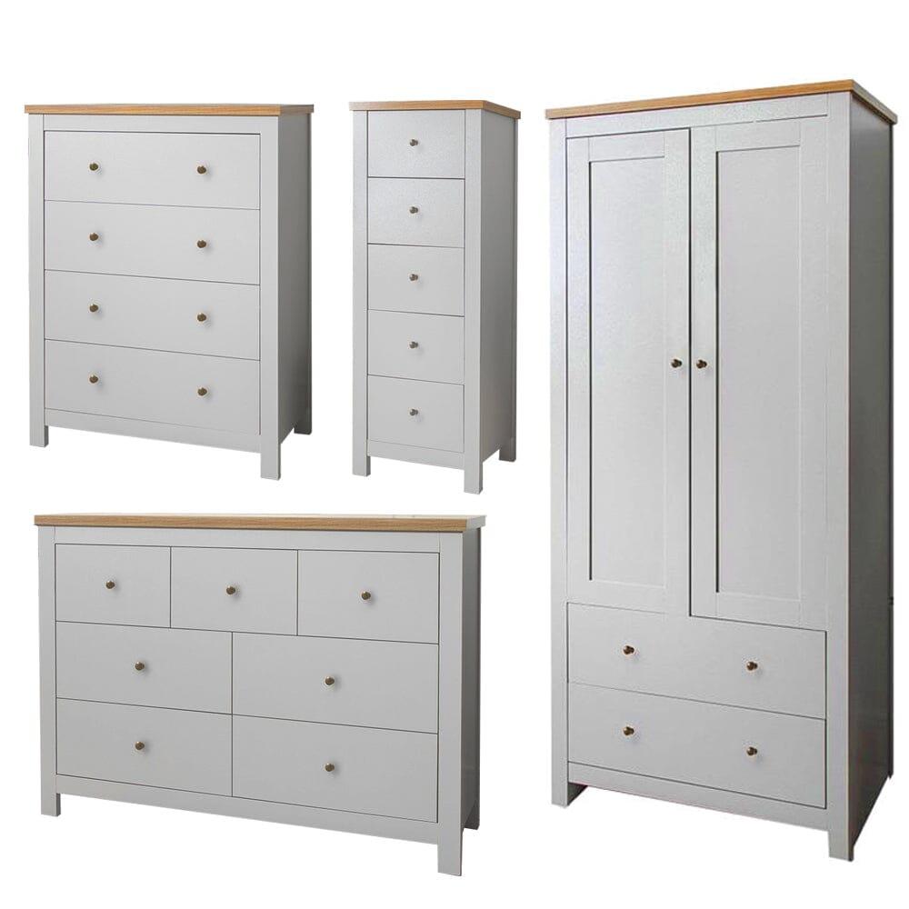 Bampton Grey Wardrobe & Chest of Drawers Set - Laura James