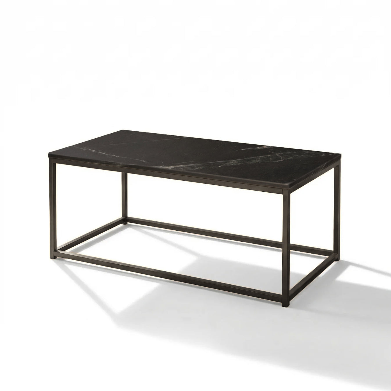 Nara Black Marble Coffee Table - Black Frame – Laura James
