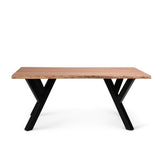 Bosco Natural Wood Dining Table - 6 Seater - 180cm / 38mm – Laura James