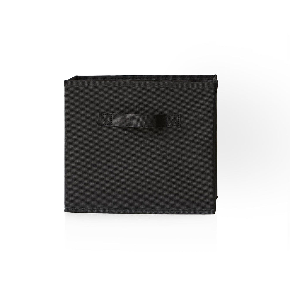Outlet - Cara Fabric Cube Storage Box - Small - Black – Laura James