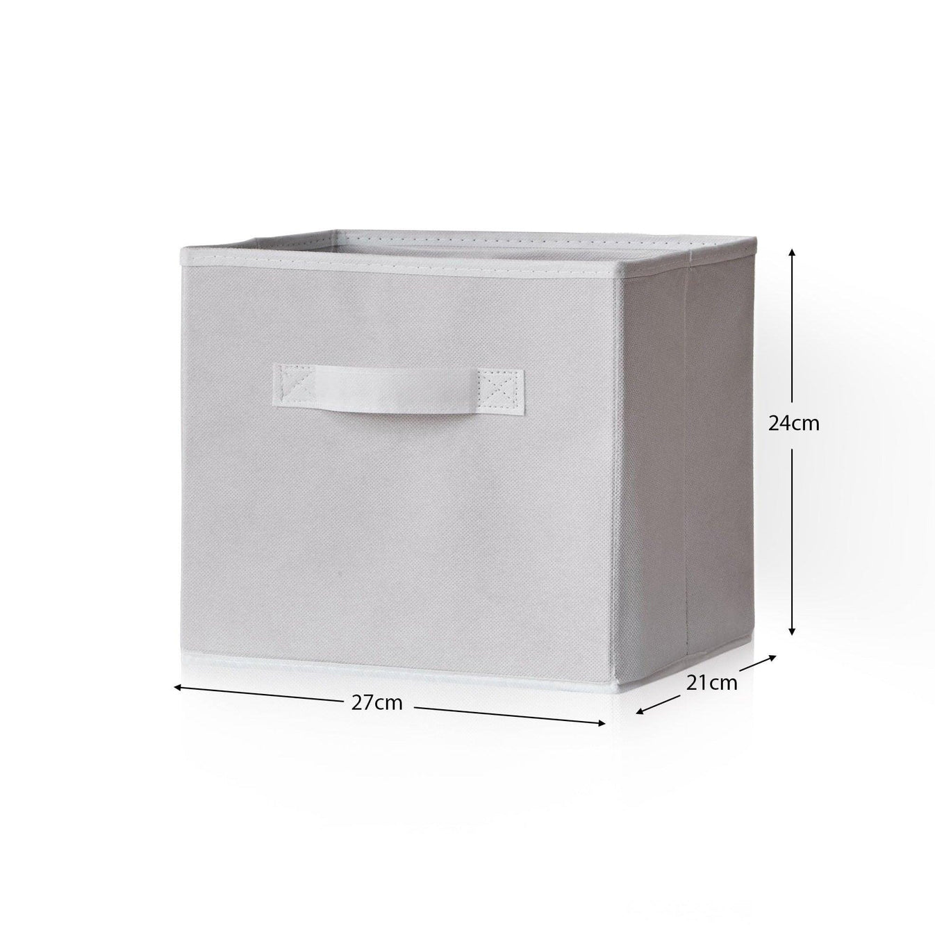 3 Tier Chalk White Cube Storage Unit - White Baskets – Laura James