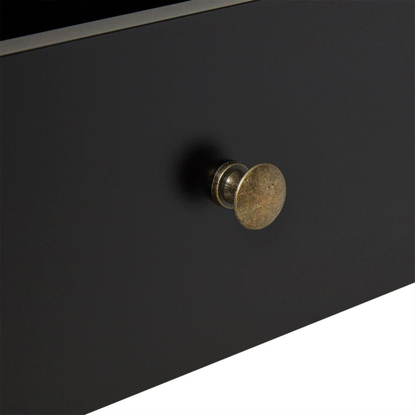 Charlie Black 2 Drawer Console Table – Laura James