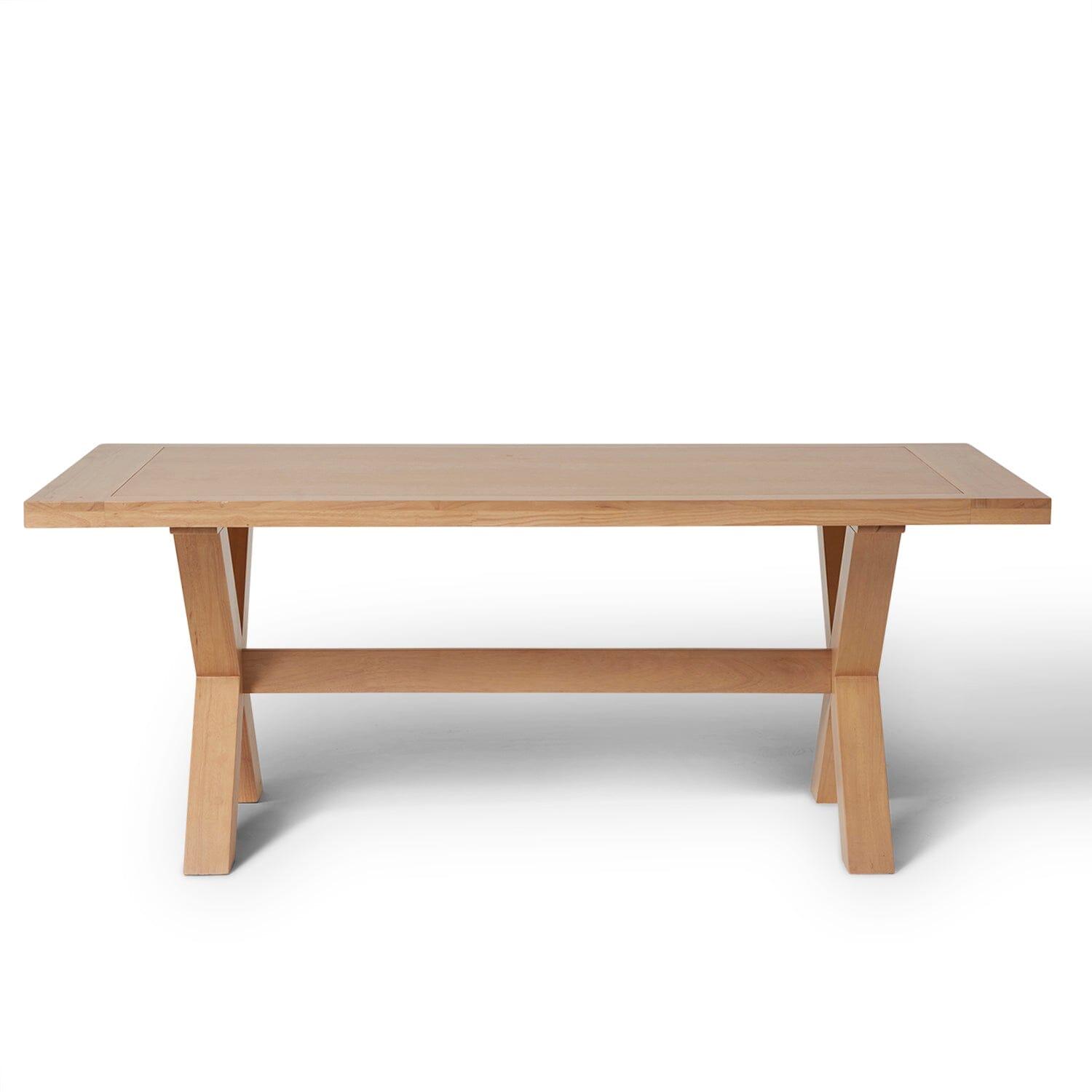 Charlotte 190cm Dining Table with 2 150cm Dining Benches - Pale Oak ...