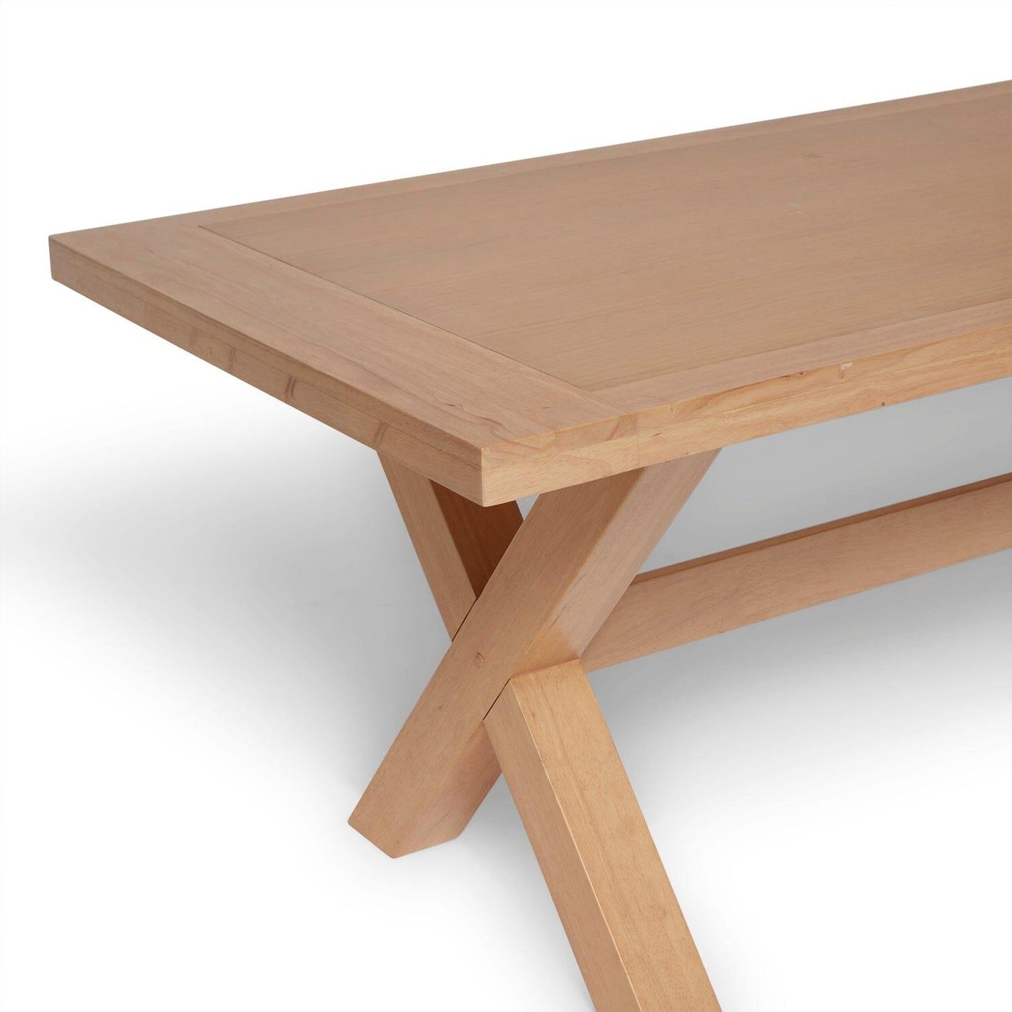 Charlotte 190cm Dining Table with 2 150cm Dining Benches - Pale Oak ...