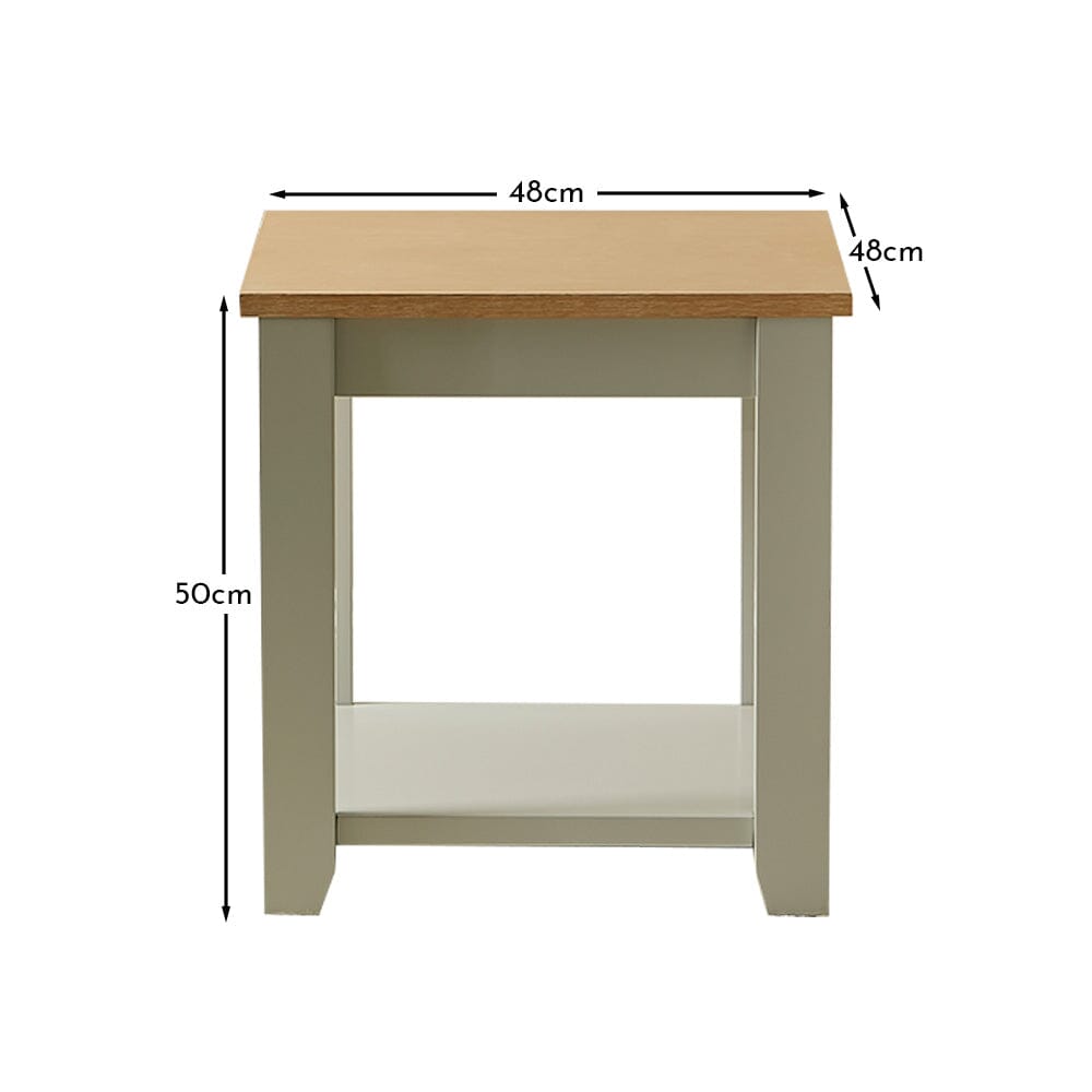 Chatsworth side table - Linen Grey - Laura James