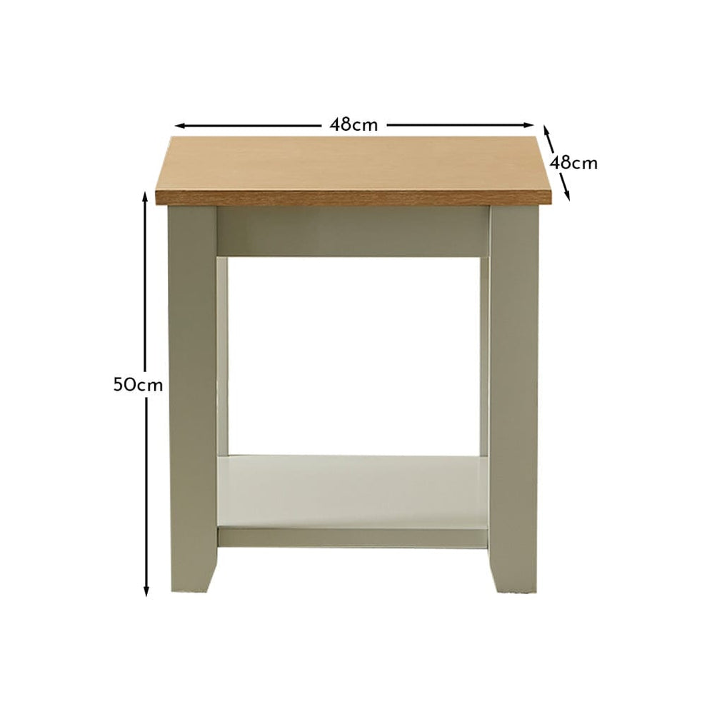 Chatsworth side table - Linen Grey - Laura James
