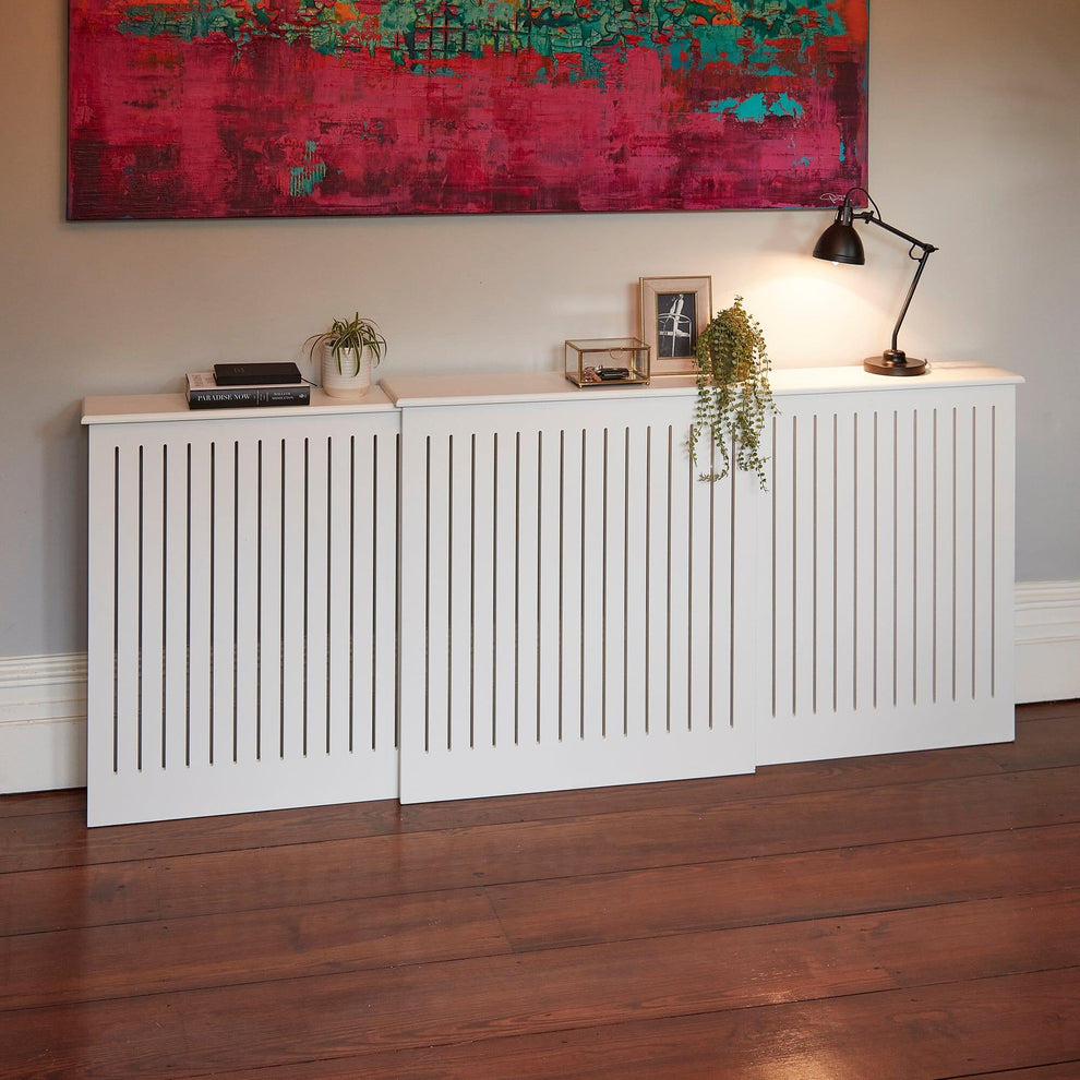 Elspeth Extending Radiator Cover in Snow White - Laura James