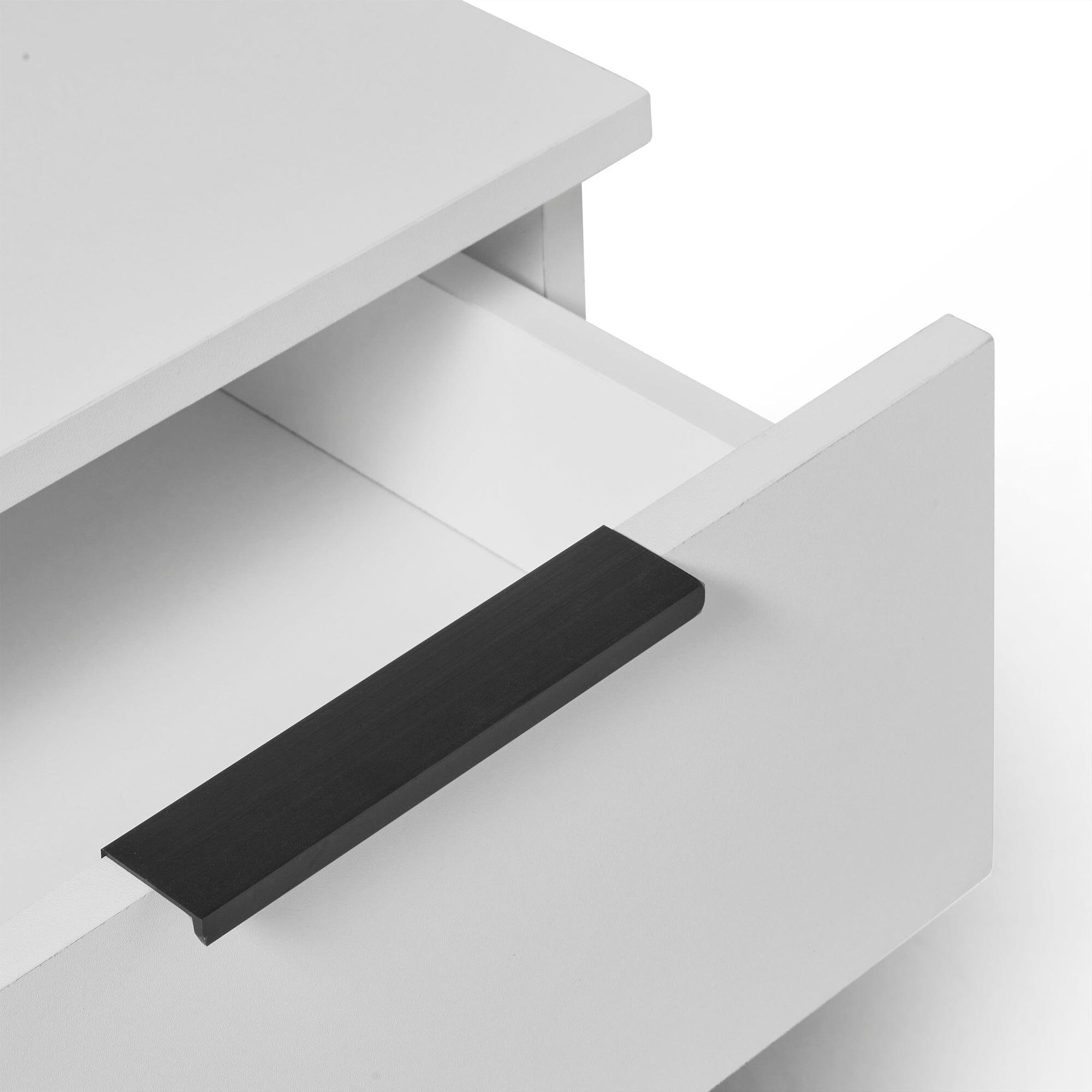 Essie 3 Drawer Bedside Table - Pure White - Set of 2 – Laura James