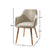 Freya Oatmeal Dining Room Armchair - Whitewash Oak Legs - Laura James