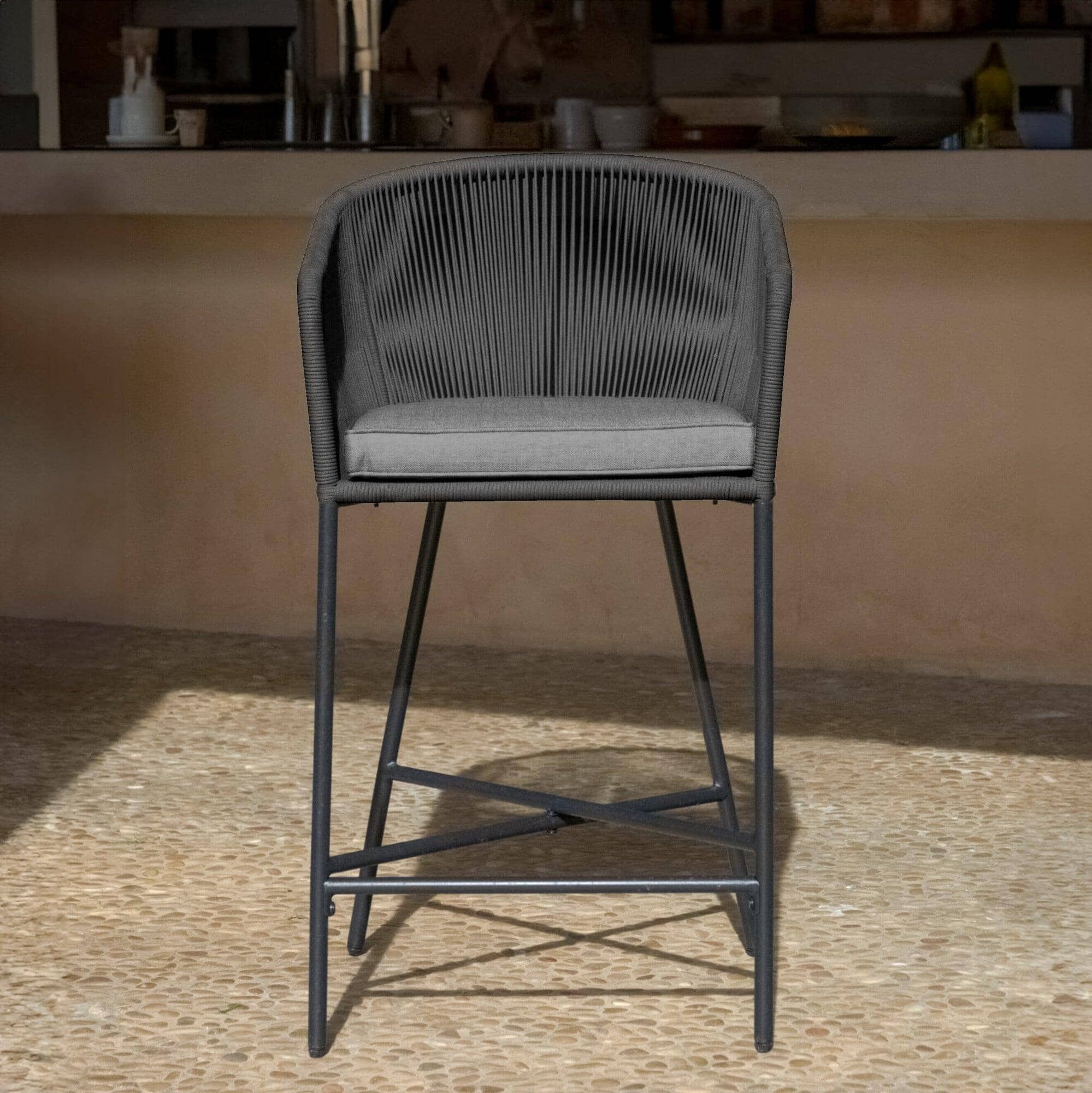 Outdoor rope bar stools store