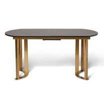 Lua extendable dining table - noir black - Laura James