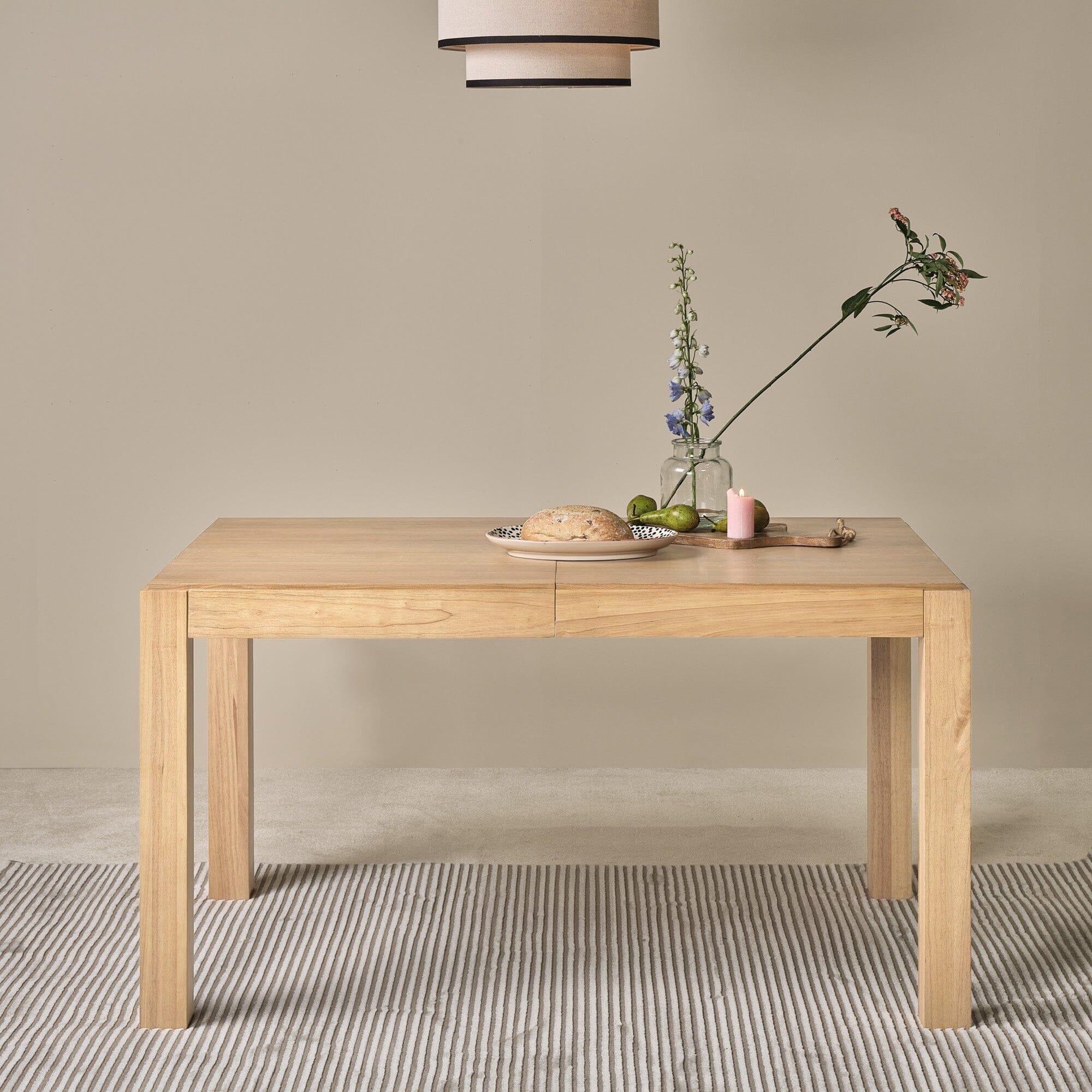 Magnus Light Oak Extendable Dining Table - Laura James