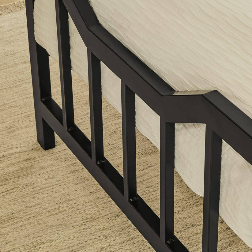 Marie Single Black Metal Bed - Laura James