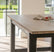 Matilda Wooden Dining Table - Chalked Mango and Black - Laura James