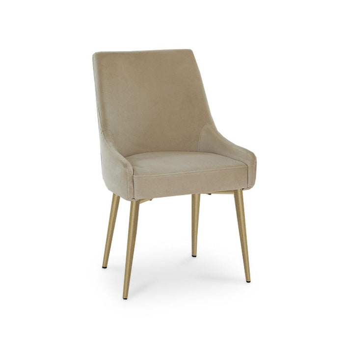 Maeve Clay Dining Chairs with Gold Legs - Set Of 2 - Laura James