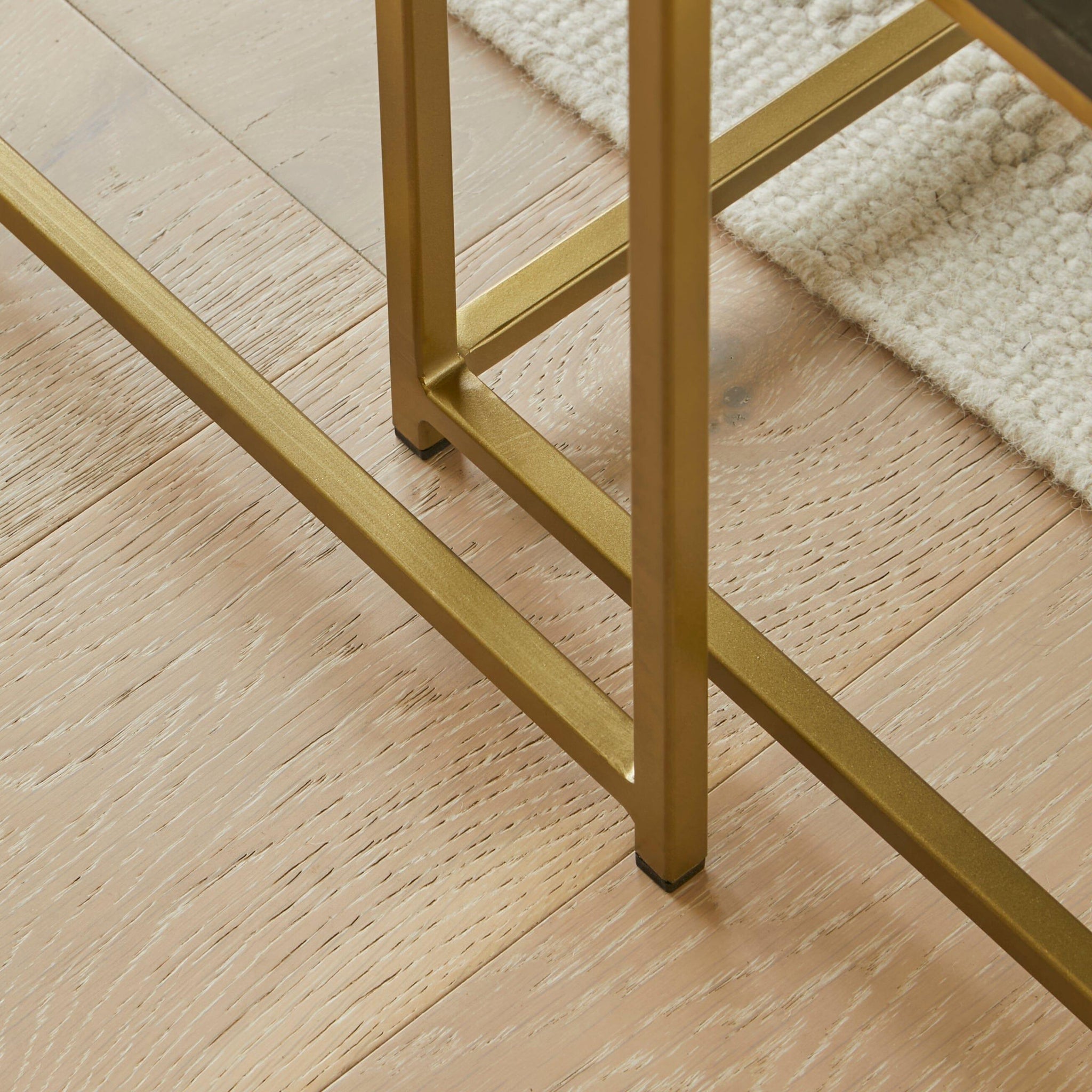 Nara Marble Nest of Tables with Gold Legs - Laura James