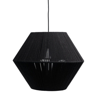 Neri Black Cotton String Pendant Light - Laura James