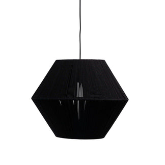 Neri Black Cotton String Pendant Light - Laura James