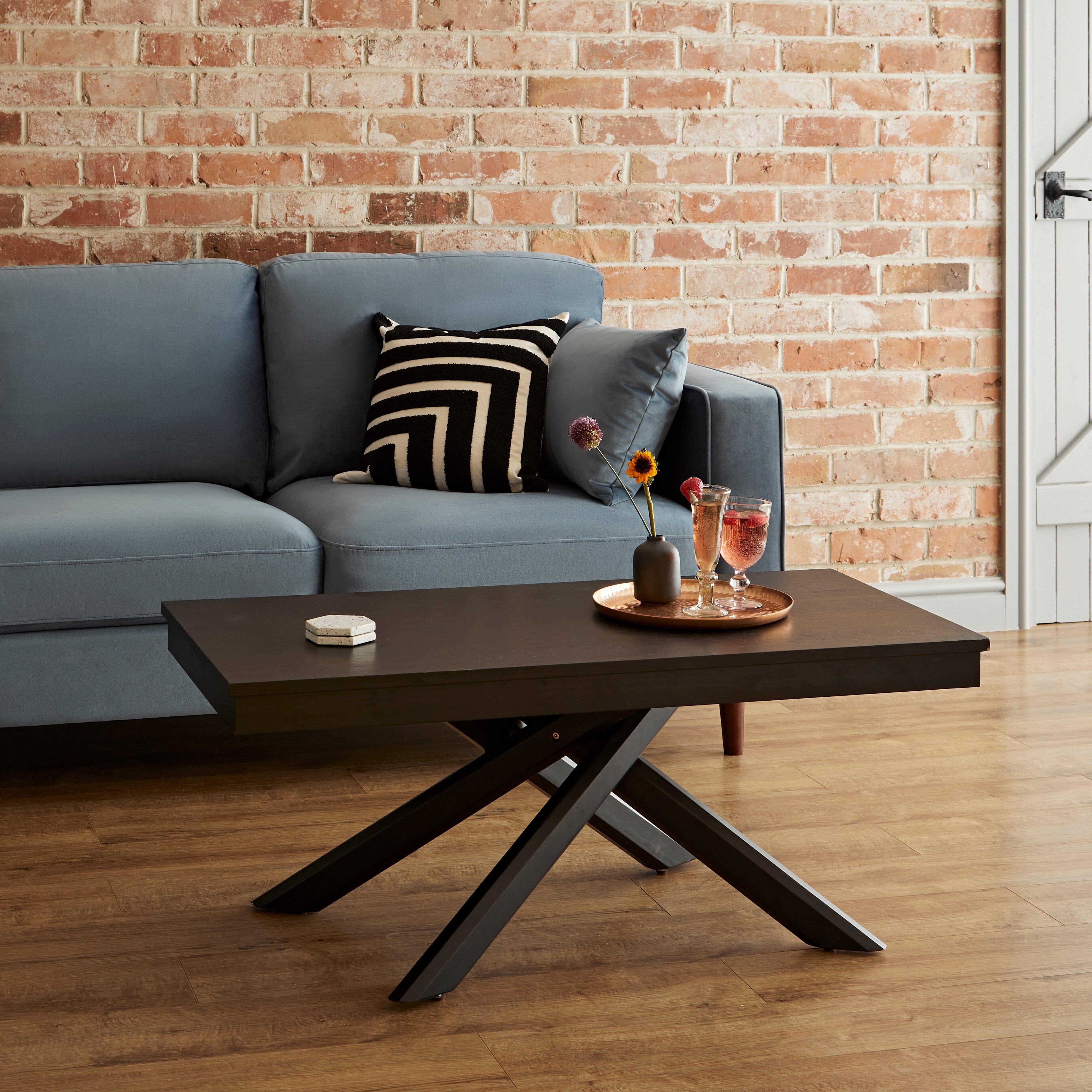 Outlet - Amelia Black Wood Coffee Table - Laura James