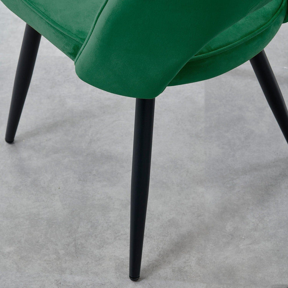 Outlet - Hope Dining Chair - Set of 2 - Dark Green – Laura James