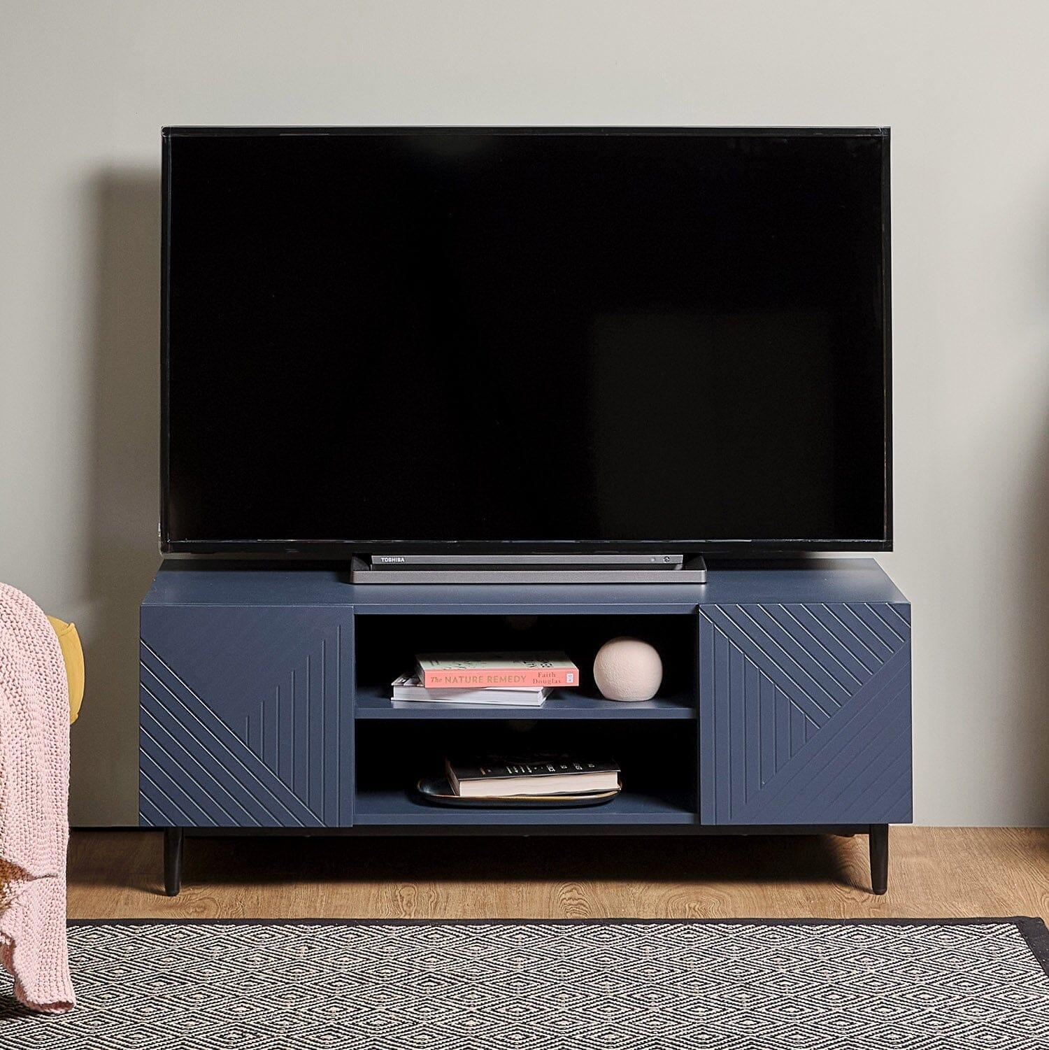 Outlet - Jack TV Unit - Geometric - Blue – Laura James