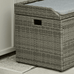 Rattan Natural Brown Polywood Storage Bench - Laura James