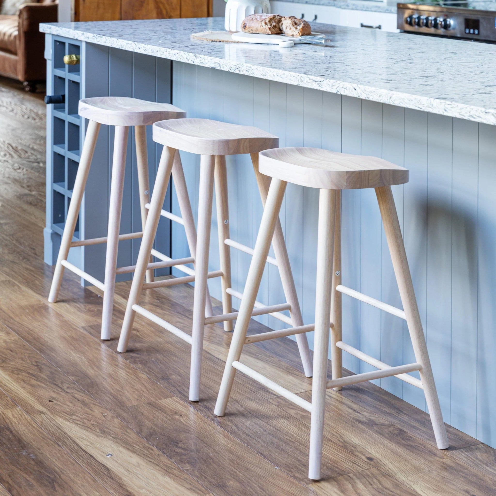Silvester Whitewash Bar Stool – Laura James
