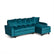 Tracy Teal Blue Chaise Corner Sofa - Laura James