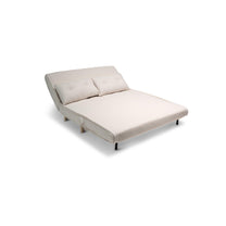 Una Double Teddy Sprung Sofa Bed - Warm White - Laura James