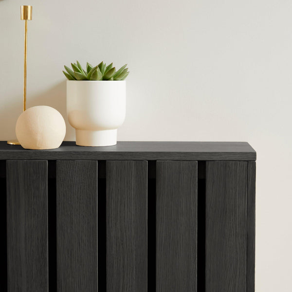 Willow Large Radiator Cover in Black Oak - Laura James