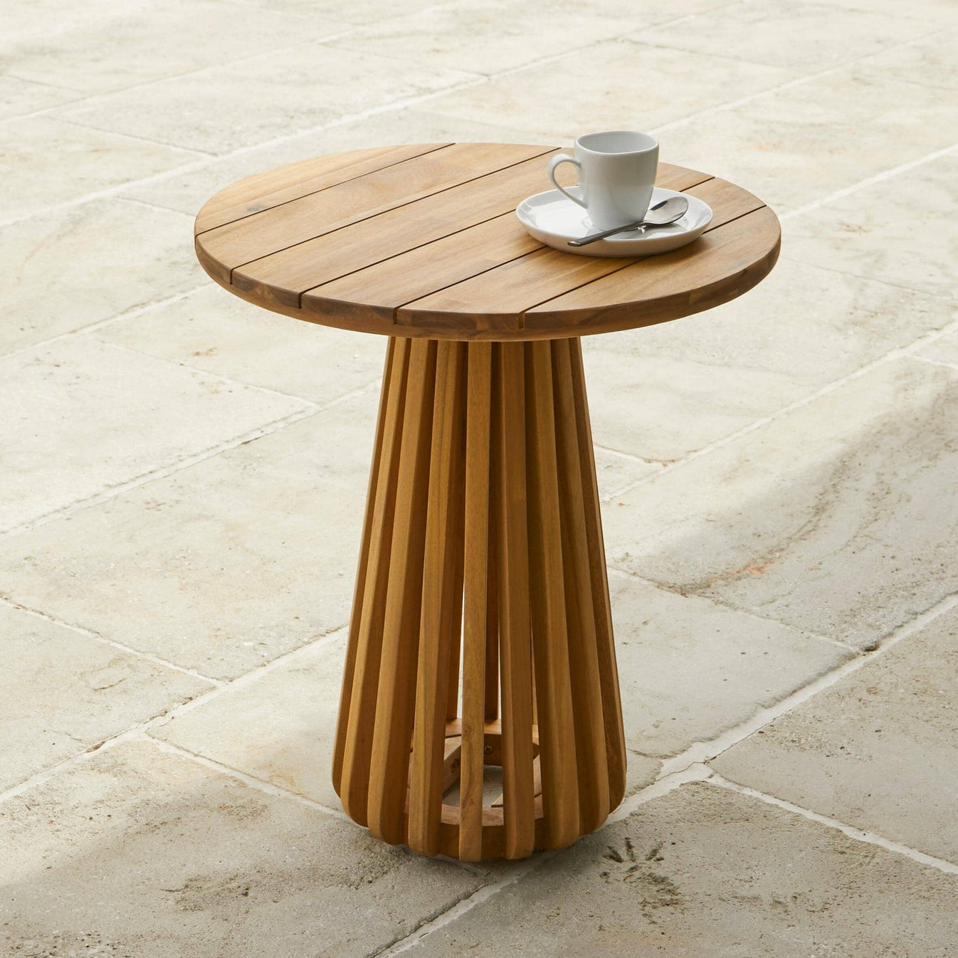 Willow Wooden Garden Side Table - 45cm – Laura James