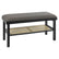 Charlie Hallway Bench - Cane - Black – Laura James
