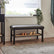 Charlie Hallway Bench - Cane - Black – Laura James