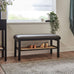 Charlie Hallway Bench - Cane - Black – Laura James