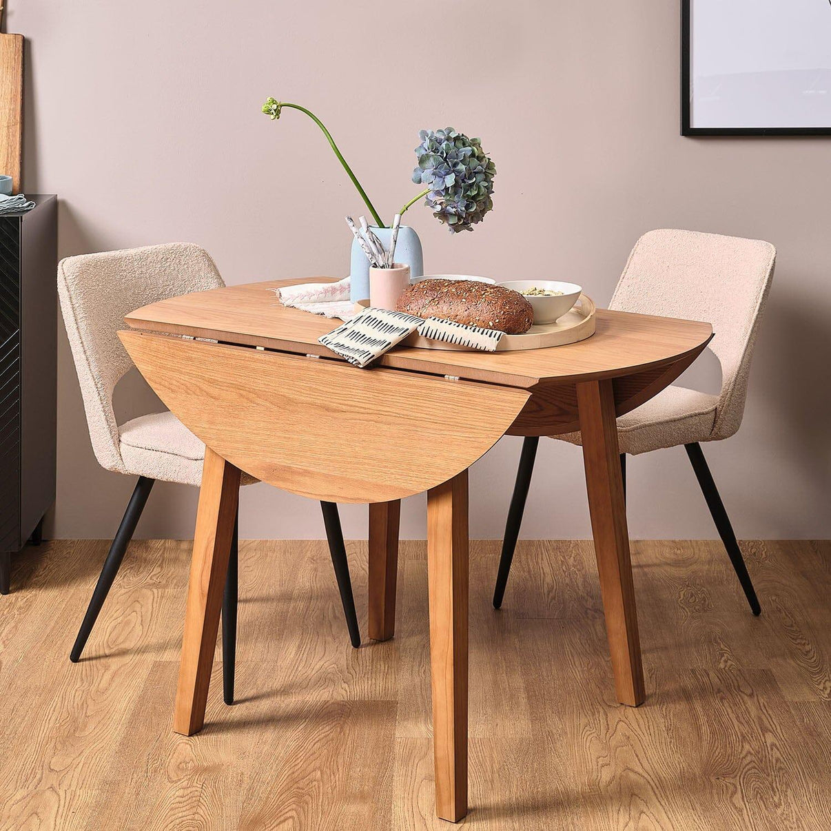 Charlie Classic Oak Dining Table - Drop Leaf – Laura James