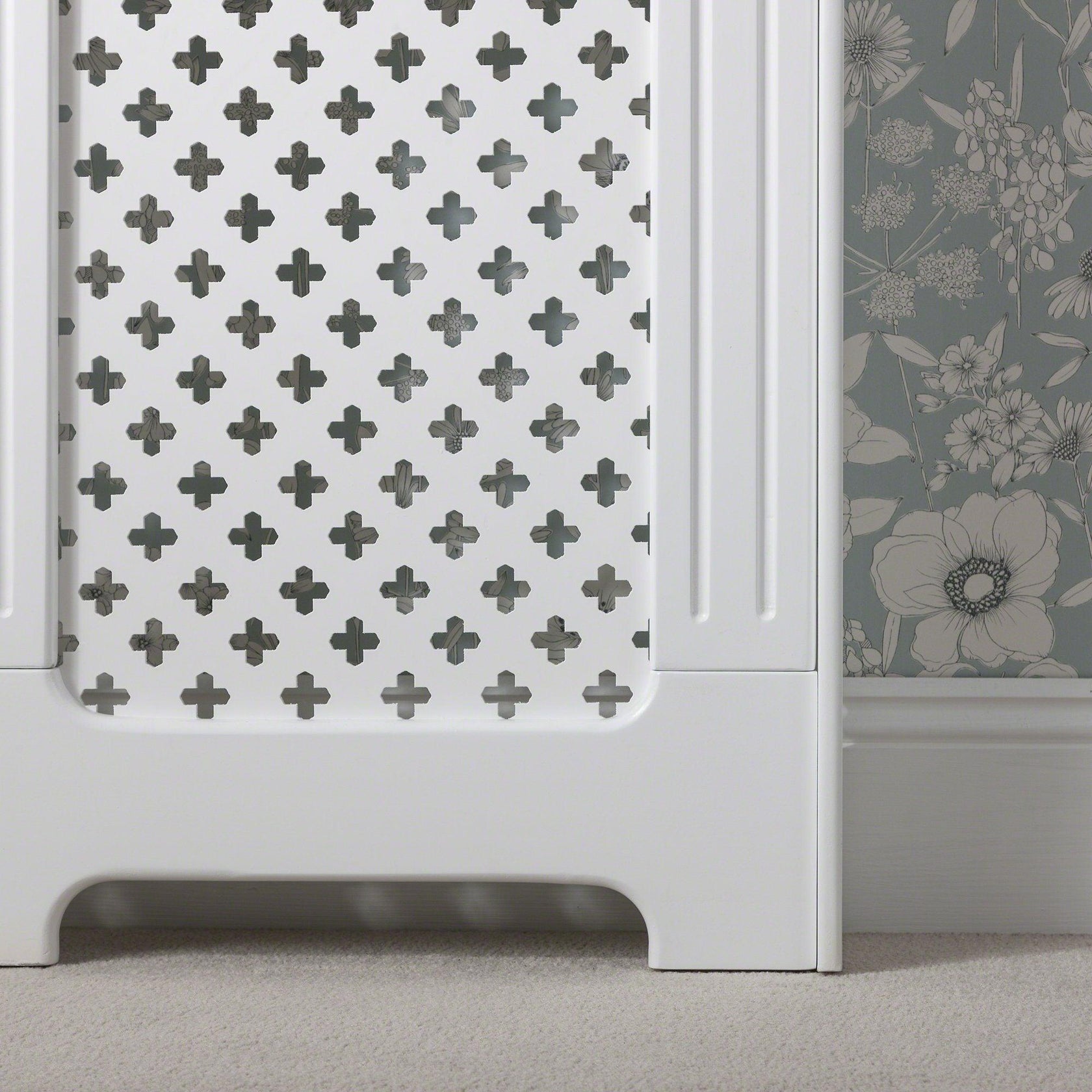 Edith Small White Radiator Cover - Laura James