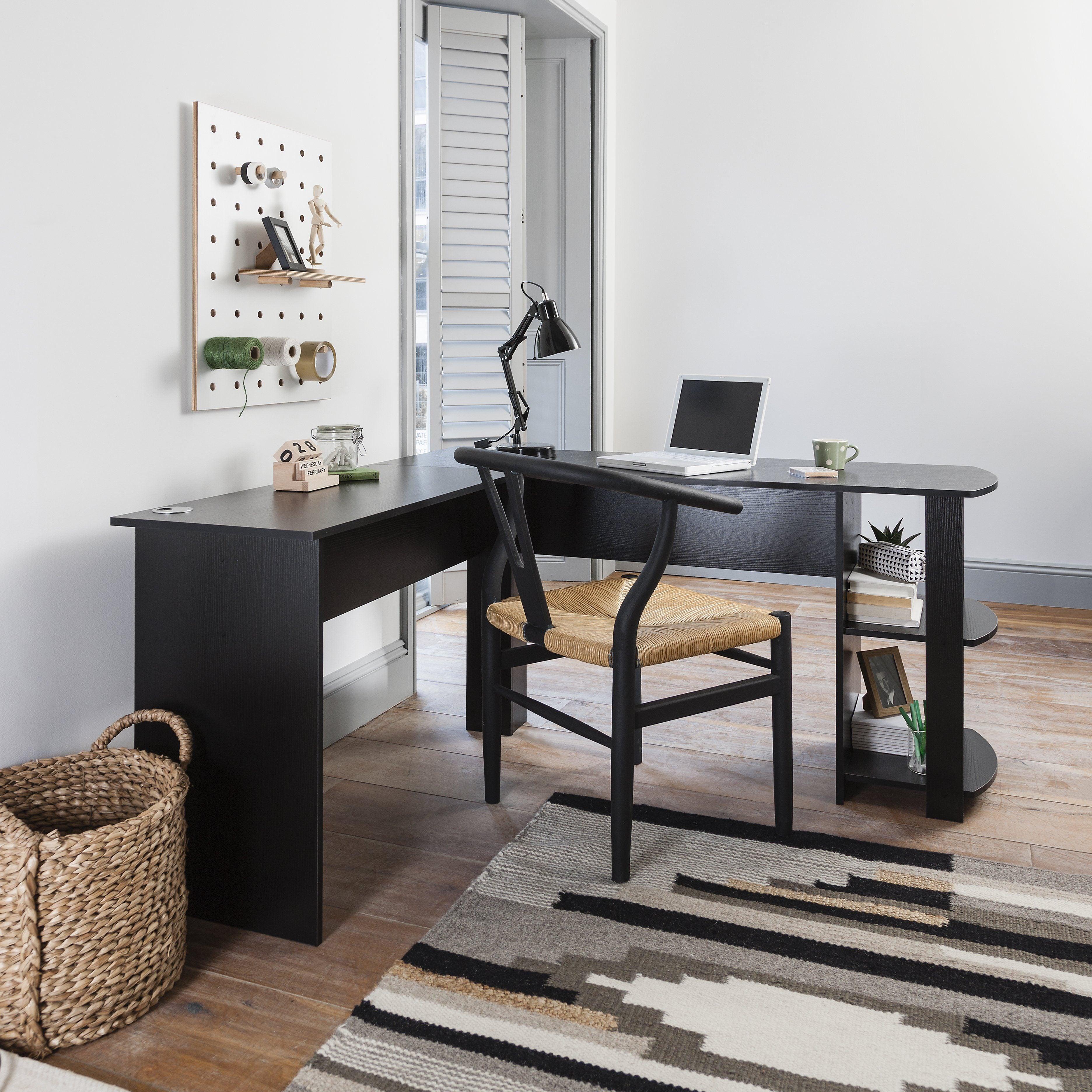 Essie L Shaped Desk in Black – Laura James