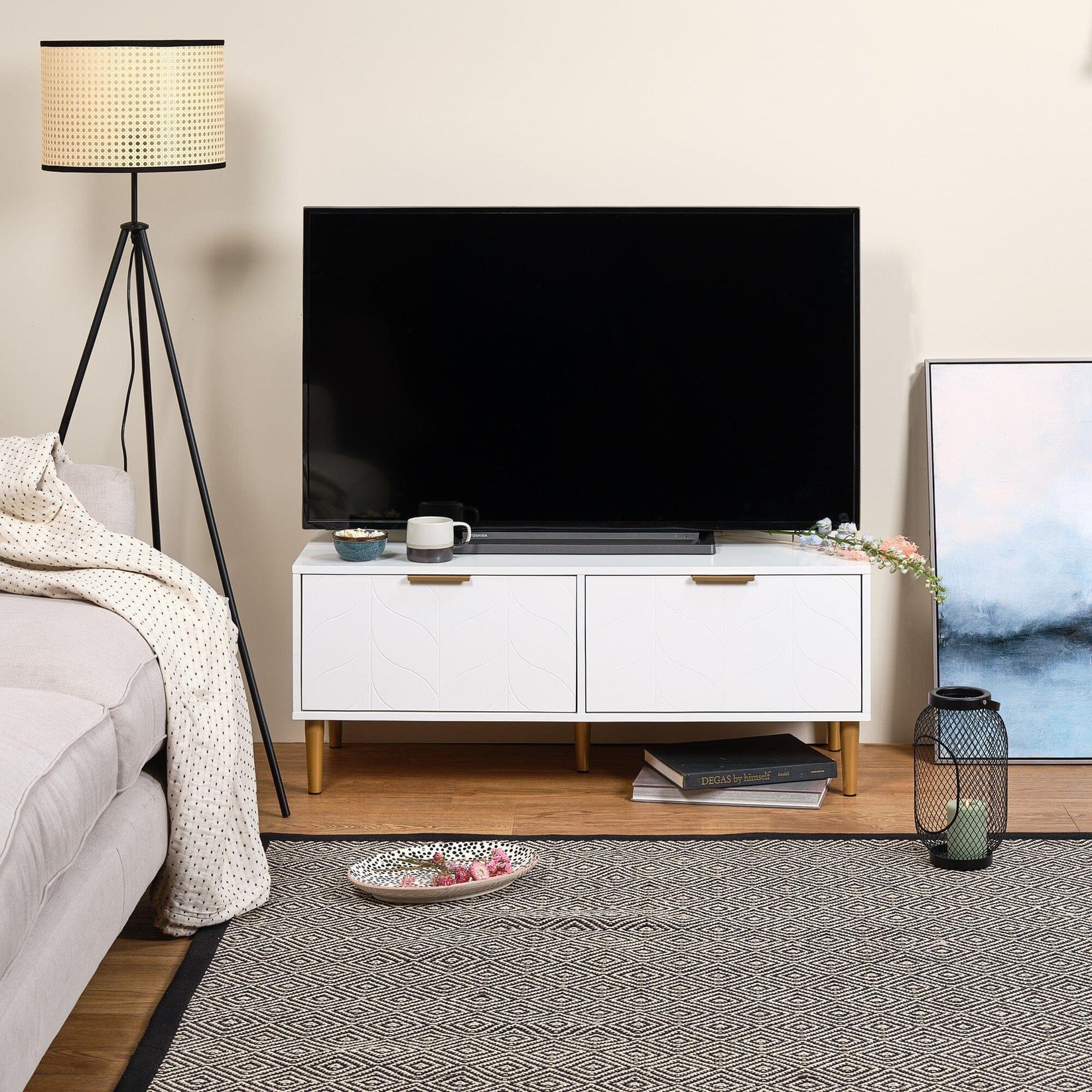 Gloria White TV Unit - Laura James