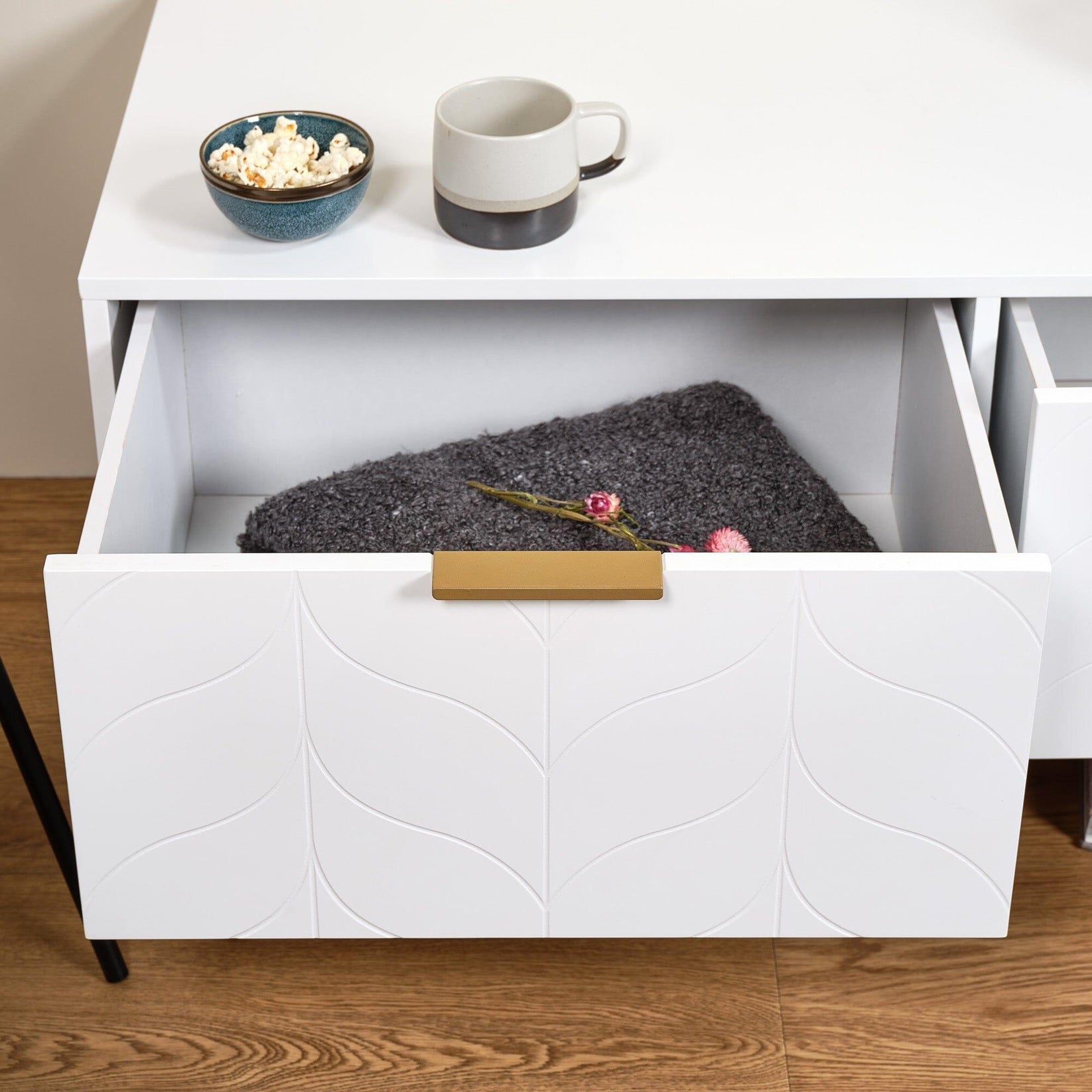 Gloria White TV Unit - Laura James