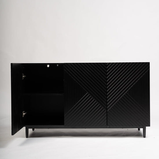 Jack Large Black Sideboard - Laura James