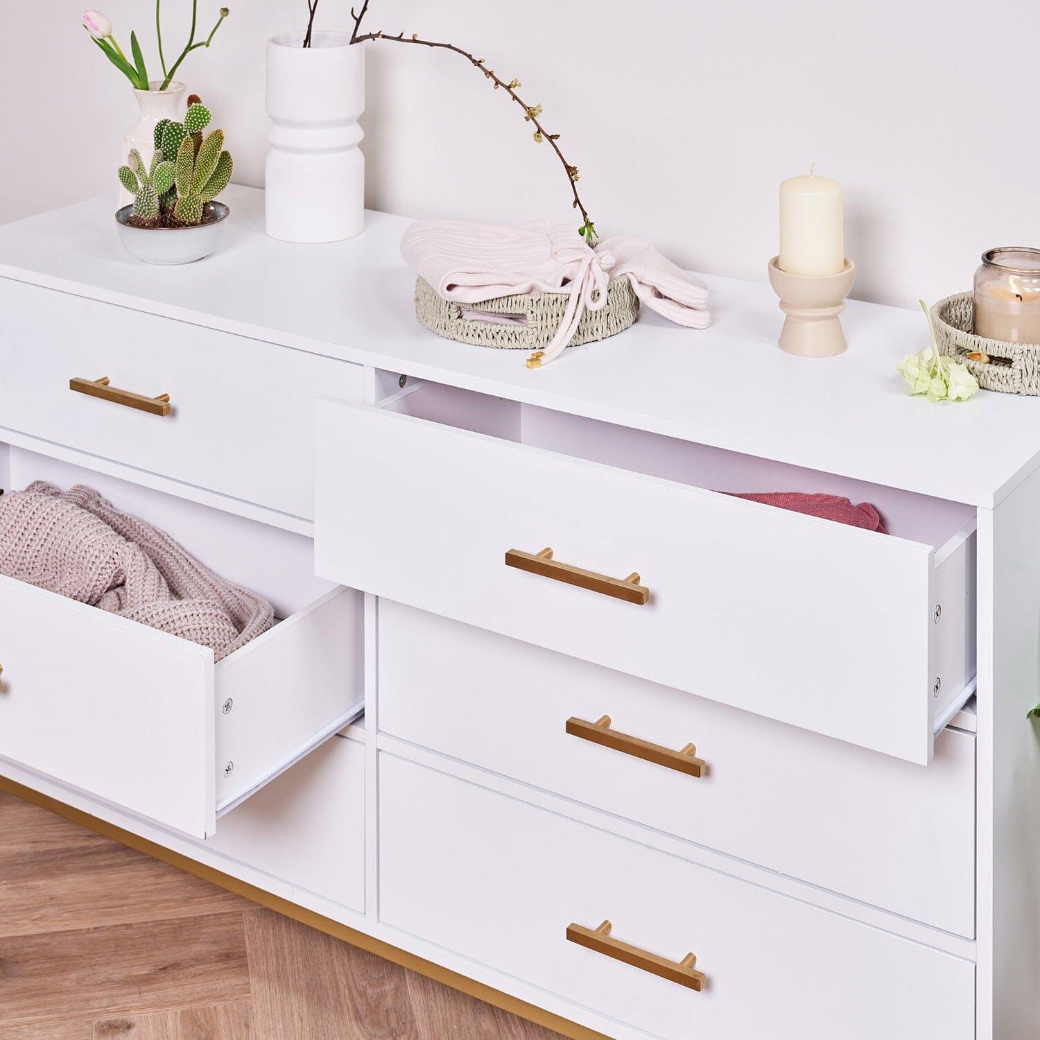 Marie White Chest of 6 Drawers - Laura James