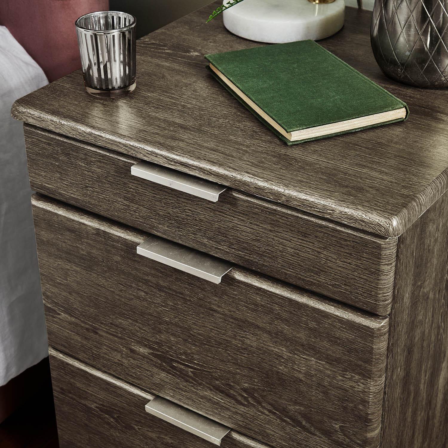 Outlet – Ayla bedside table - dark oak – Laura James