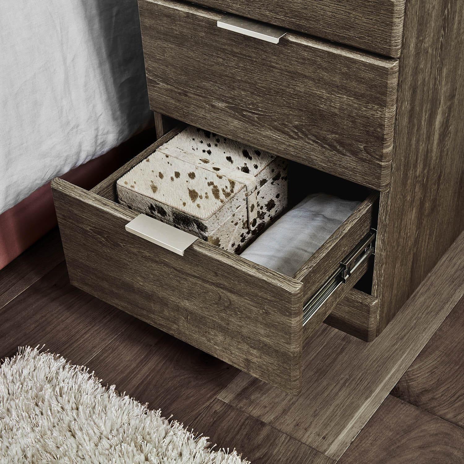 Outlet – Ayla bedside table - dark oak – Laura James