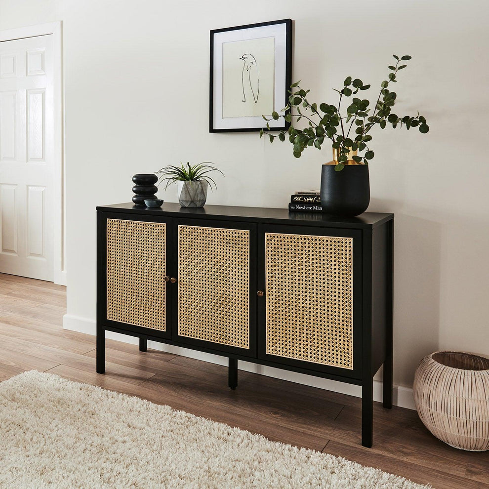 Outlet - Charlie sideboard - cane front - white – Laura James