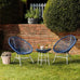 Outlet - Hebe String Bistro Set - Navy Blue – Laura James