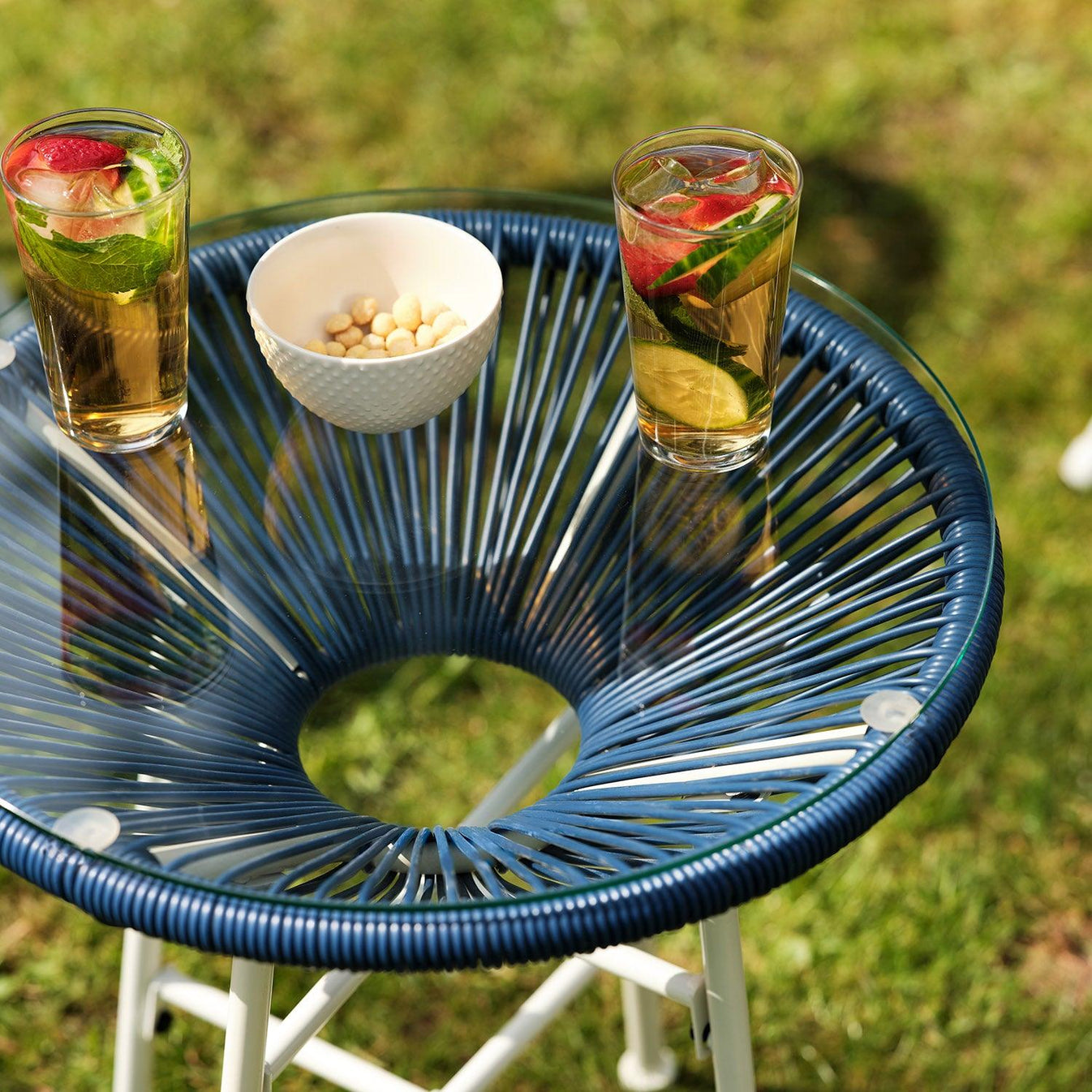 Outlet - Hebe String Bistro Set - Navy Blue – Laura James